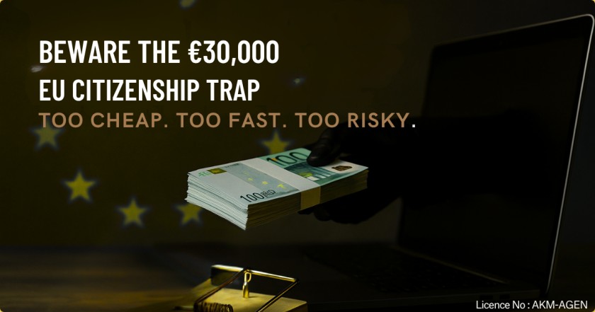€30,000 EU Residency and Citizenship Offers: Beware the Scam